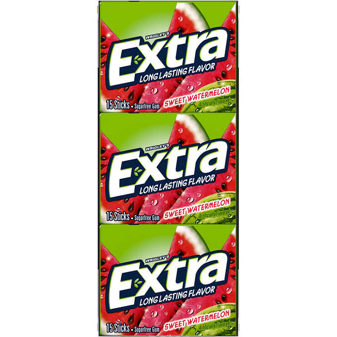 Chicle sabor a patilla dulce sin azúcar, Extra Sugar Free Chewing Gum ...