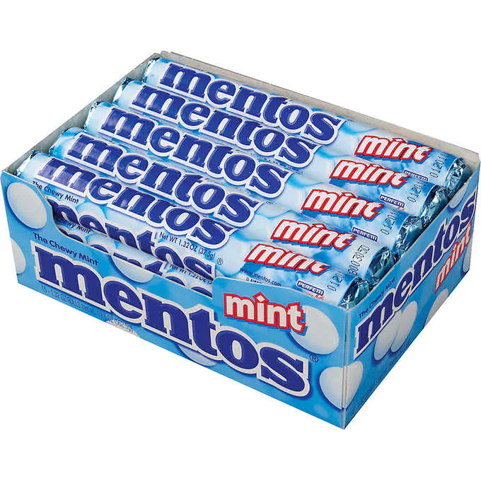 Mentas, Mentos, Mint, 1.32 oz, Caja 15 unidades – Tiendas Pegasus